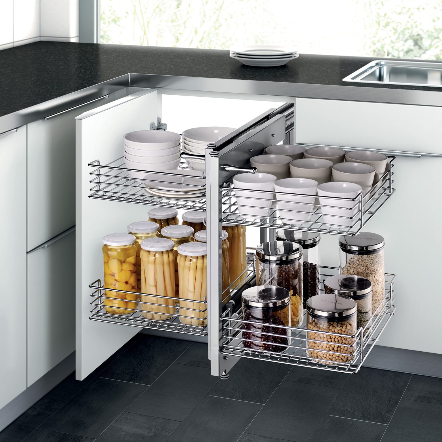 Show Hand Corner Mechanism – Alafeef Kitchens